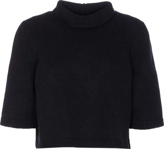 Alaia Rollkragenpullover - Schwarz