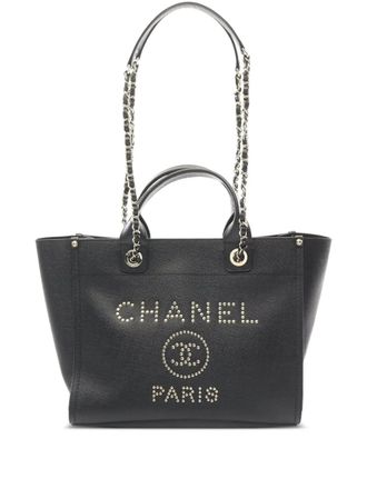 Chanel sac cabas Deauville (2019) - Noir