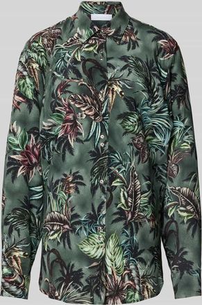 Paco Rabanne Hemdbluse mit floralem Allover-Print