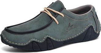 Generic Chaussures de conduite pour homme - Chaussures décontractées pour homme - Mocassins tendance et confortables pour la marche, vert foncé, 39 1/3 EU