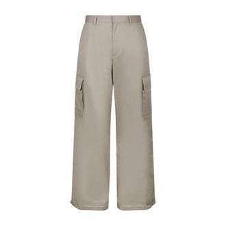 Off-white Beige Cargo Hose mit Besticktem Logo - - Trousers - Herren - Beige - L