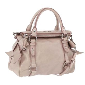 Miu Miu Sac &agrave; main Pre-owned - Femme - Pre-owned - Beige - Taille: ONE Size