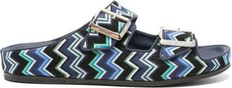 Missoni Loafer - Mens Sandal With Distinctive Cross-Strap Design - Gr. 40 (EU) - in Grau - f&uuml;r Damen