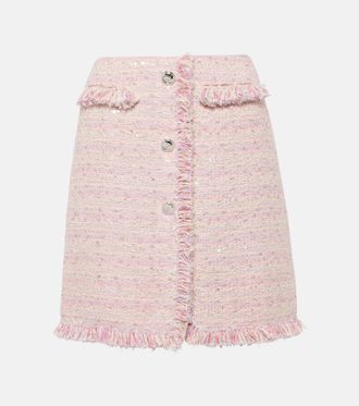 Giambattista Valli Mini-jupe à taille haute en tweed