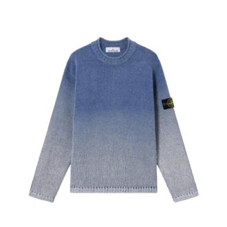 Stone Island Rundhals-Strickpullover - - Knitwear - Herren - Blau - L