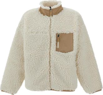 Polo Ralph Lauren Pile-Fleecejacke mit durchgehendem Rei&szlig;verschluss - - Sport - Herren - Beige - M