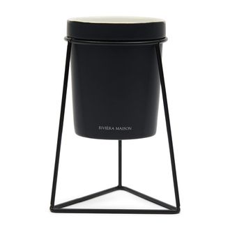 Riviera Maison Pommes Frites Halter - Best Bites French Fries Holder - Porzellan - Farbe: schwarz - (&Oslash;xH) 12 x 17 cm