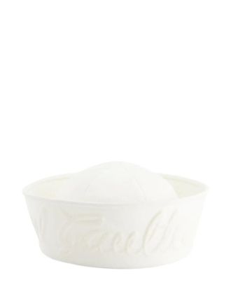 Jean Paul Gaultier chapeau &agrave; logo emboss&eacute; - Blanc