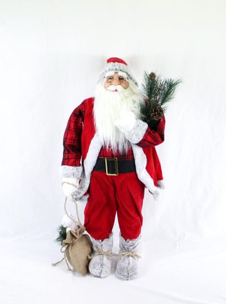 Vom Pullach Hof Weihnachtsmann Deko Figur 90cm Nikolaus Weihnachten Weihnachtsdeko ( 7943 Lutz)