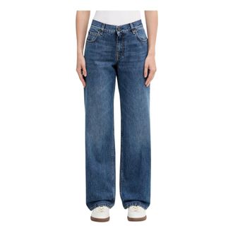 Sporty & Rich Femme, Jeans, Bleu, Taille: W25 Jean Droit
