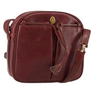 Cartier Sac bandouli&egrave;re vintage en cuir doccasion - Femme - Pre-owned - Rouge - Taille: ONE Size