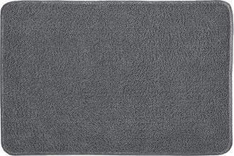 Kleine Wolke Badteppich Ricco mit 60 x 90 cm in Schiefer aus 100% Polyester