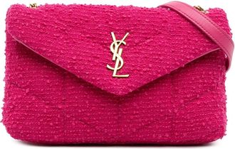 Saint Laurent Hobo Bags - Toy Boucle Tweed LouLou Puffer Crossbody - Gr. unisize - in Gold - f&uuml;r Damen