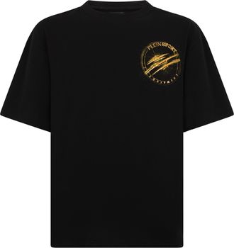Plein Sport Round Neck T-Shirt Chrome Scratch Edition