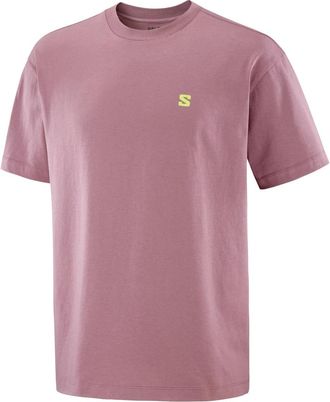 Salomon Homme, Tops, Violet, Taille: XL T-Shirt Graphique Logo Rond