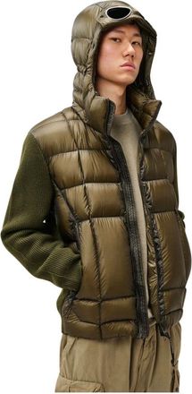 C.P. Company C.p. Company - Veste matelass&eacute;e &agrave; capuche lunettes - Homme - Vestes - Vert - Taille: L