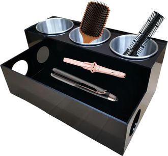 Generic Aufbewahrungsorganisator f&uuml;r Haarwerkzeuge - Badezimmer-Waschtischablage, transparentes Acrylfach, leichter, langlebiger Organizer, glatte Oberfl&auml;che,