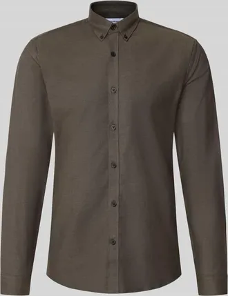Lindbergh Regular Fit Freizeithemd aus Baumwoll-Mix Modell Oxford