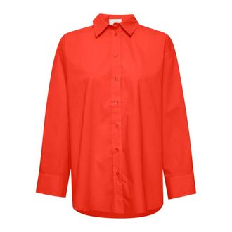Part Two Femme, Blouses et Chemises, Rouge, Taille: 48 FR Chemisier Savanna