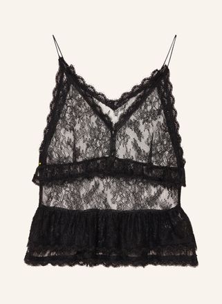 Mrs & Hugs Mrs & Hugs Spitzentop schwarz