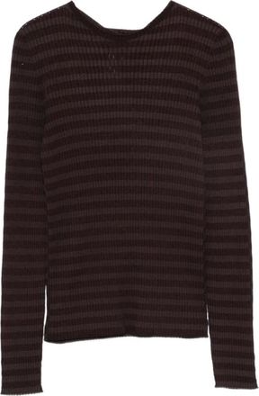 Twinset Pull &agrave; manches longues - Femme - Tops - Brun - Taille: 38 FR
