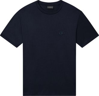 Emporio Armani T-Shirt mit Rundhalsausschnitt - - Tops - Herren - Blau - M