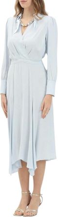 Elisabetta Franchi Femme, Robes, Bleu, Taille: 42 FR Georgette Midi Dress