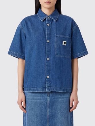 Carhartt Work in Progress Chemise Femme couleur Bleu