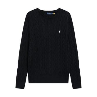 Polo Ralph Lauren LS Driver CN Langarm Pullover - - Knitwear - Herren - Schwarzk - S