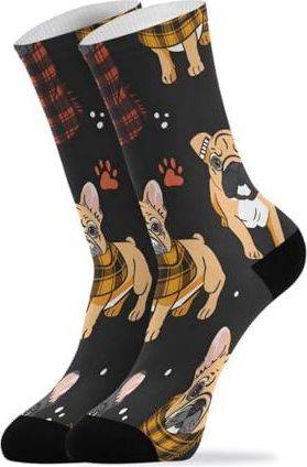 Generic Écharpe À Grille Pour Chien Chaussettes De Tennis Unisex Chaussette Homme Décontractés Chaussettes Sport Pour Affaires Femme Trekking 40Cm