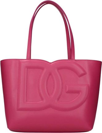Dolce & Gabbana Femme, Sacs, Rose, Taille: ONE Size Sac &agrave; main en cuir
