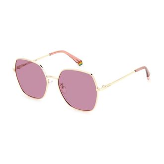 Polaroid Femme, Accessoires, Rose, Taille: ONE Size Lunettes de soleil &agrave; monture en acier inoxydable