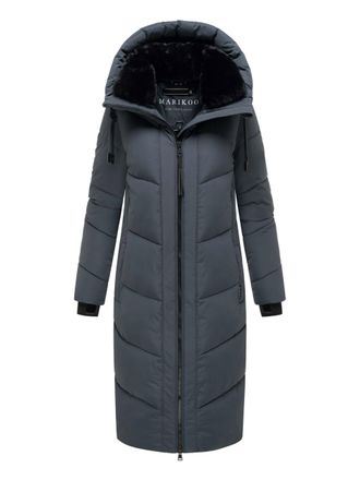 Marikoo Damen Winterjacke Nadaree - lang, warm & mit Kapuze