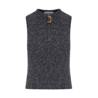 J.W.Anderson &Auml;rmelloses Oberteil mit Rei&szlig;verschluss - - Knitwear - Damen - Schwarzk - XS