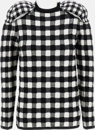 Comme Des Gar&ccedil;ons Wollpullover Mit Schulterpolstern