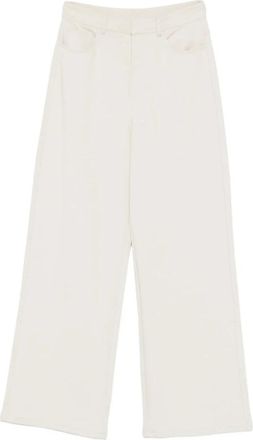 Max Mara Femme, Pantalons, Blanc, Taille: 40 FR Pantalon en jersey