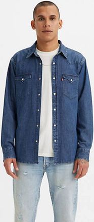 Levi's Classic Standard Fit Westernhemd - Herren - Blau / Blau