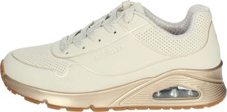 Skechers M&auml;dchen UNO Gen1 Cool Heels Sneaker, Natural Synthetic Trim, 29 EU