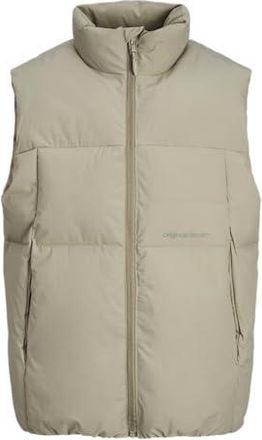 Jack & Jones Jorvesterbro Aw24 Sn Veste chauffante Gilet, Beige foncé, L Homme