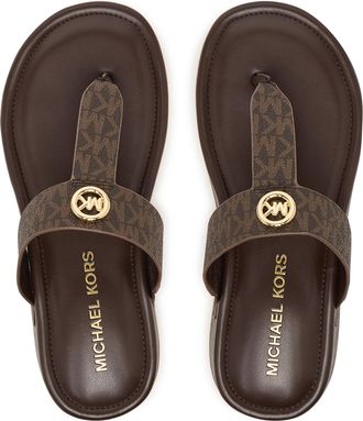 Michael Kors Zehentrenner MICHAEL Michael Kors Koya Flip Flap 40R6KOFA2B Braun