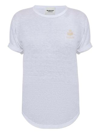 Isabel Marant Koldia T-Shirt mit Logo - Wei&szlig;