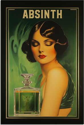 Wallario selbstklebendes Poster - Grüne Versuchung, Aufkleber in Premiumqualität, Klebefolie Größe: 100 x 150 cm XXL-Poster