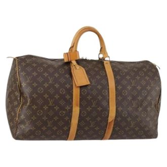Louis Vuitton Sac Week-end Vintage en Toile Pr&eacute;-owned - Femme - Pre-owned - Brun - Taille: ONE Size