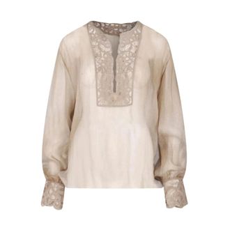 Ermanno Scervino Femme, Blouses et Chemises, Brun, Taille: 38 FR Ermanno Scervino Chemises