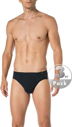Schiesser Herren Slips blau Baumwolle unifarben