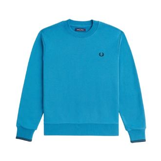 Fred Perry Rundhals-Sweatshirt - - Sweatshirts & Hoodies - Herren - Blau - XL