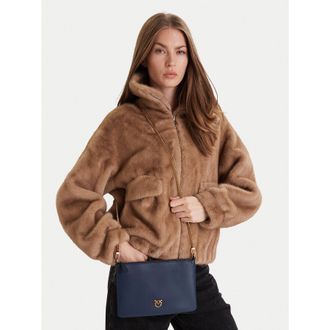 Pinko Handtasche PINKO Flat Classic AI 25-26 PCPL 100455 A0F1 Dunkelblau