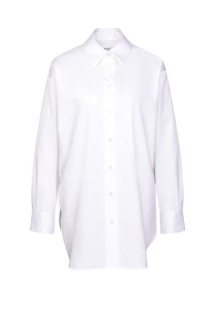 Seidensticker Damen Oversized Fit Langarm Oversizebluse Bluse, Wei&szlig;, 44