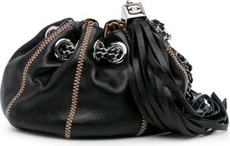 Chanel Clutches - Mini Lambskin and Satin Reversible Sac Cordon - Gr. unisize - in Schwarz - für Damen