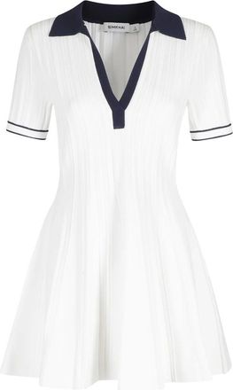 SIMKHAI Femme, Robes, Blanc, Taille: 38 FR Page Knit Polo Mini Dress